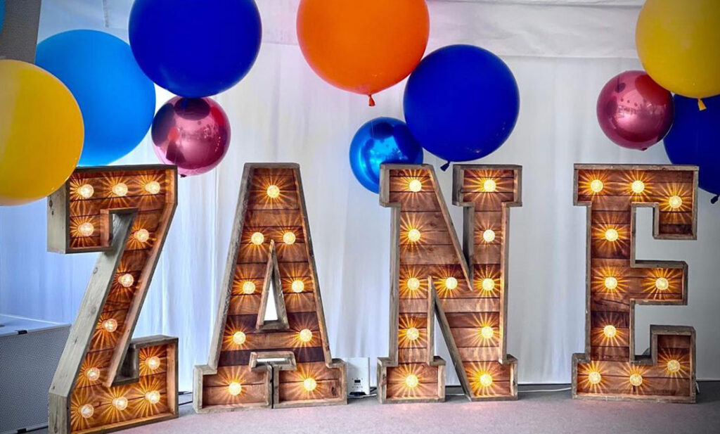 Rustic Light Up Letters Hire Hertfordshire - Light Up Love