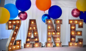 Rustic Light Up Letters Hire Hertfordshire - Light Up Love